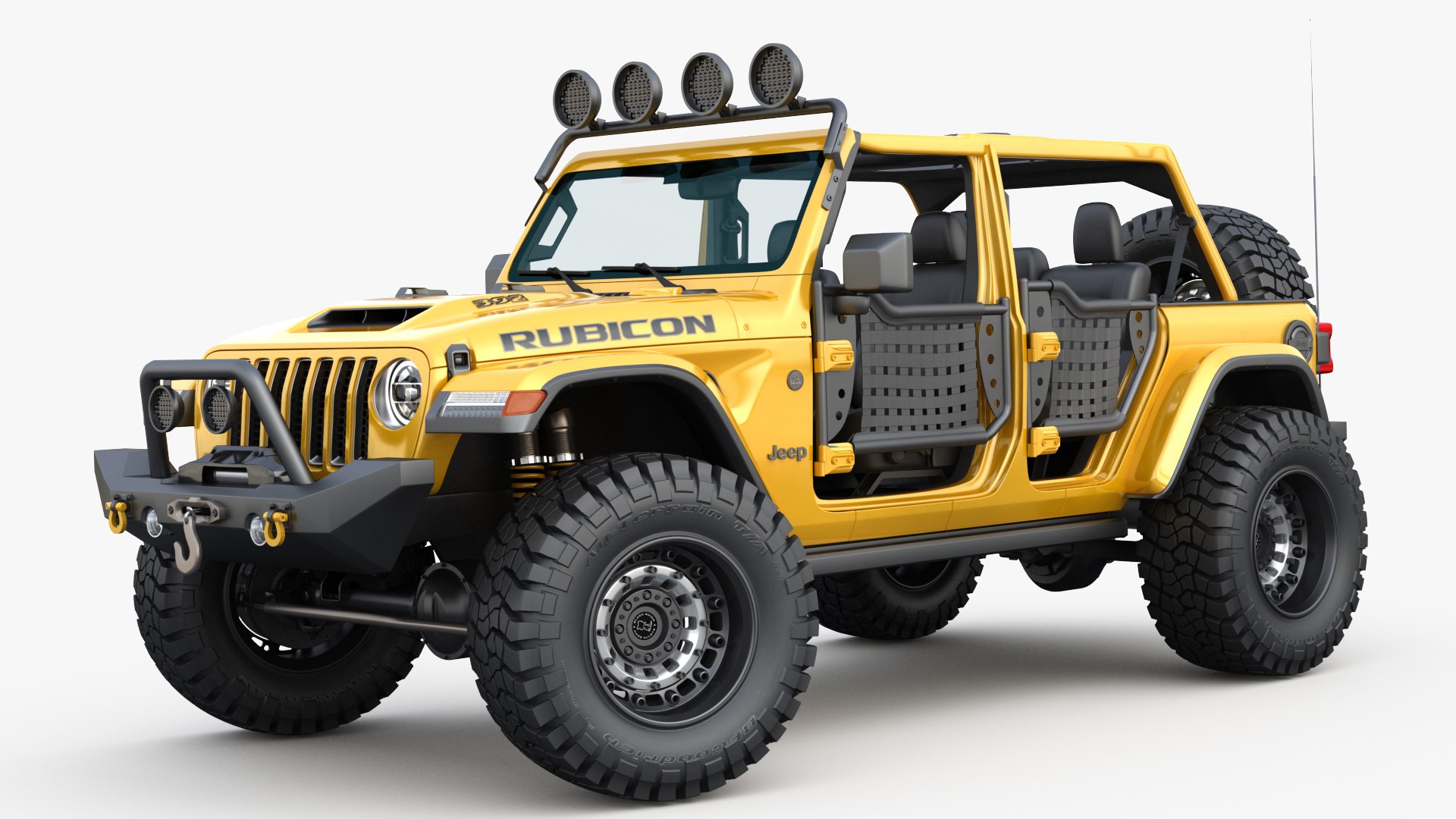 Jeep Wrangler Rubicon 392 Custom Model - TurboSquid 1802310