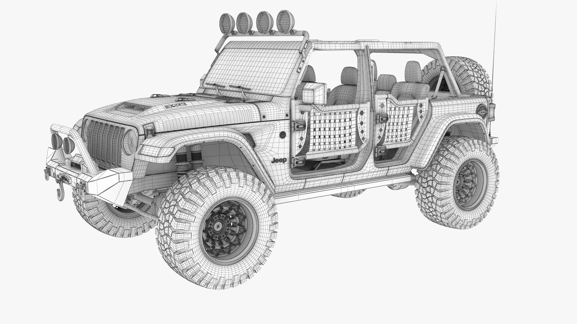 Jeep Wrangler Rubicon 392 Custom Model - TurboSquid 1802310