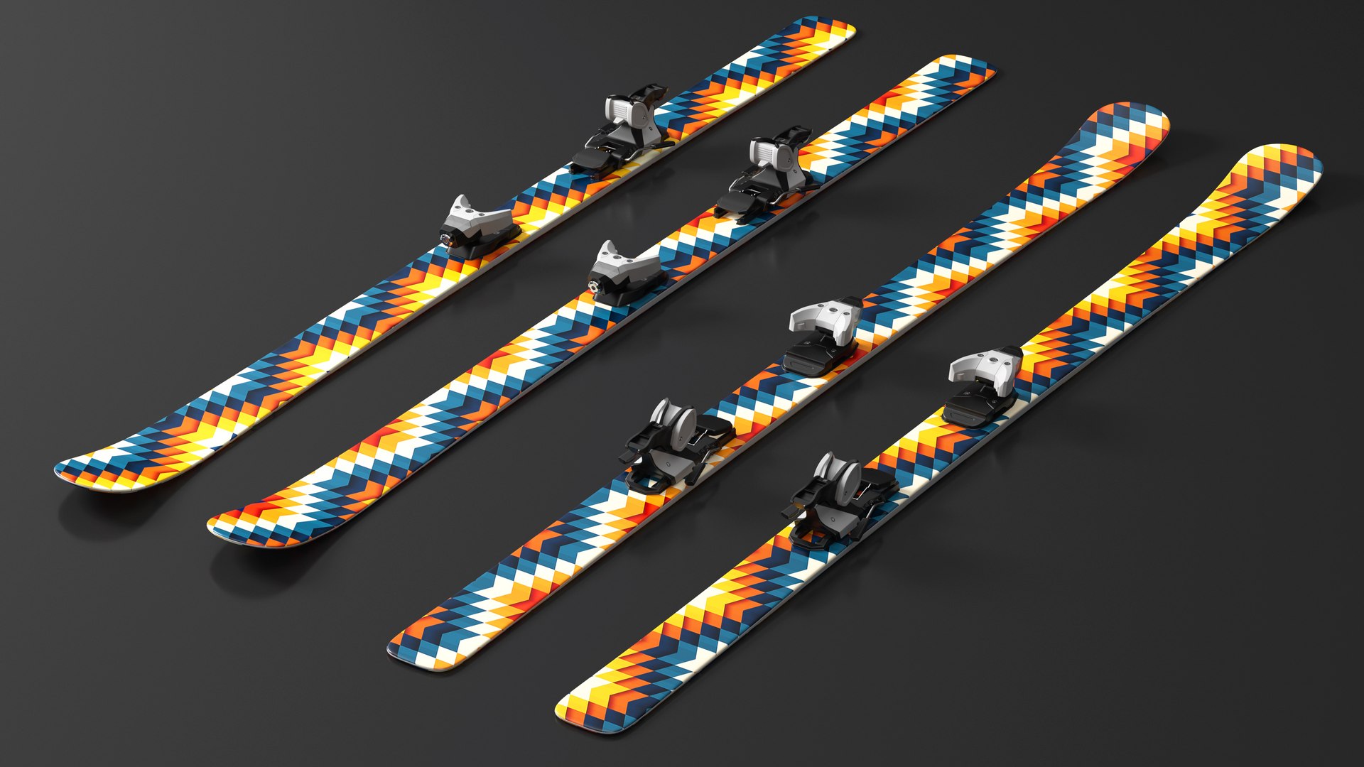 Snow Skis 6 3D Model - TurboSquid 2061186