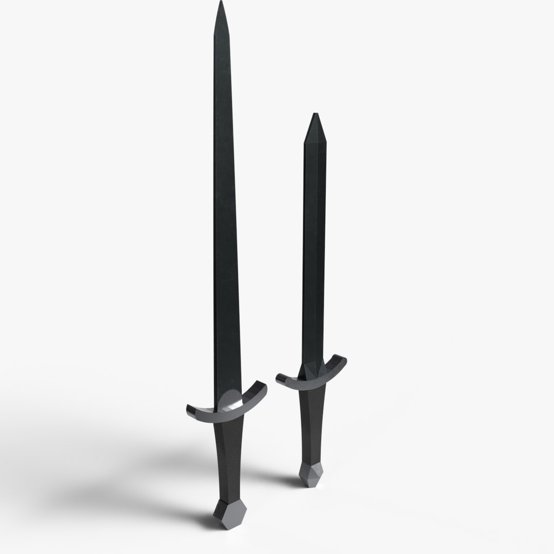 Swords - Lowpoly Textured And Color Based 3D Model - TurboSquid 2053535