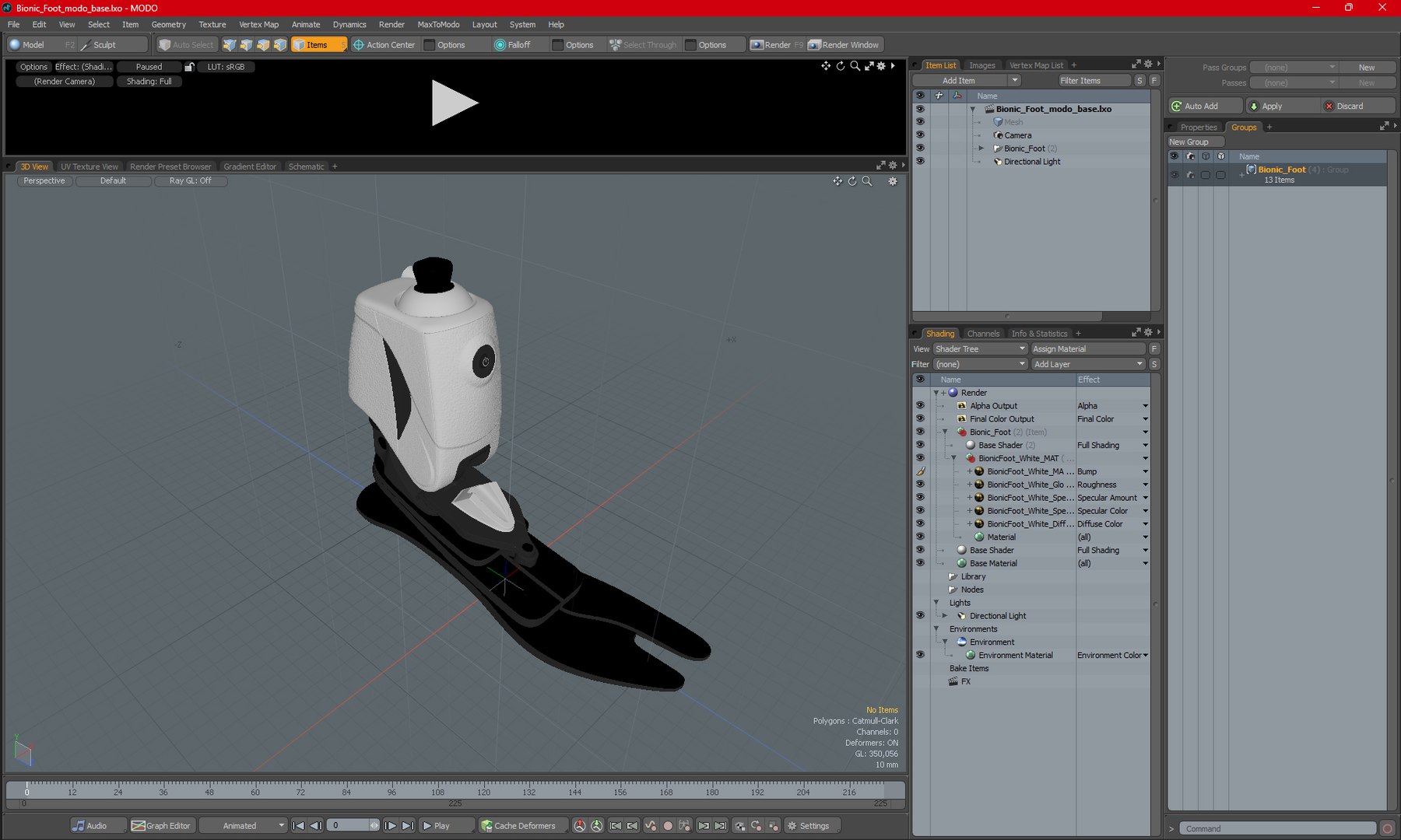 3D Model Bionic Foot - TurboSquid 2227986