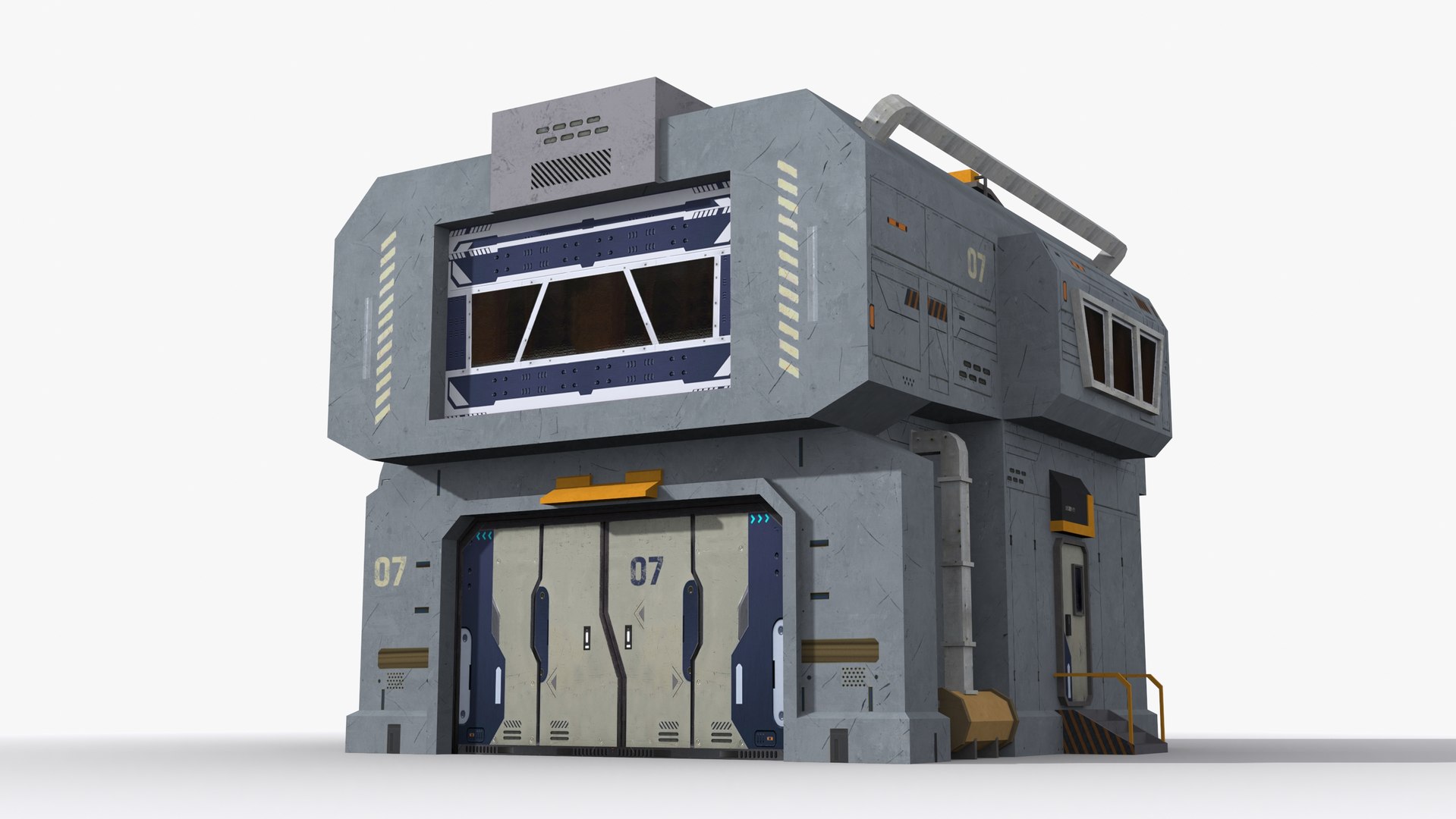 Sci-Fi Industrial x15 3D model - TurboSquid 2162029