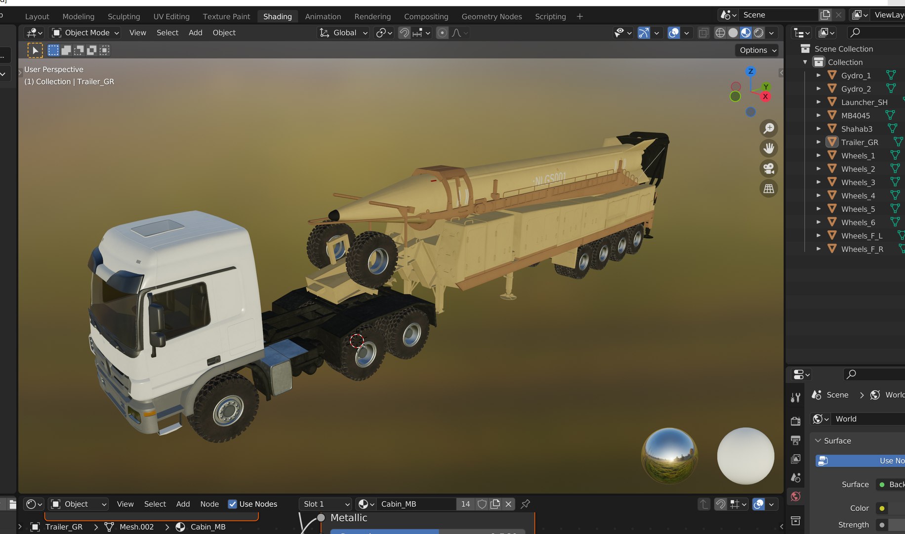 3D Model Iranian Ballistic Missile Shahab-3 - TurboSquid 2423007