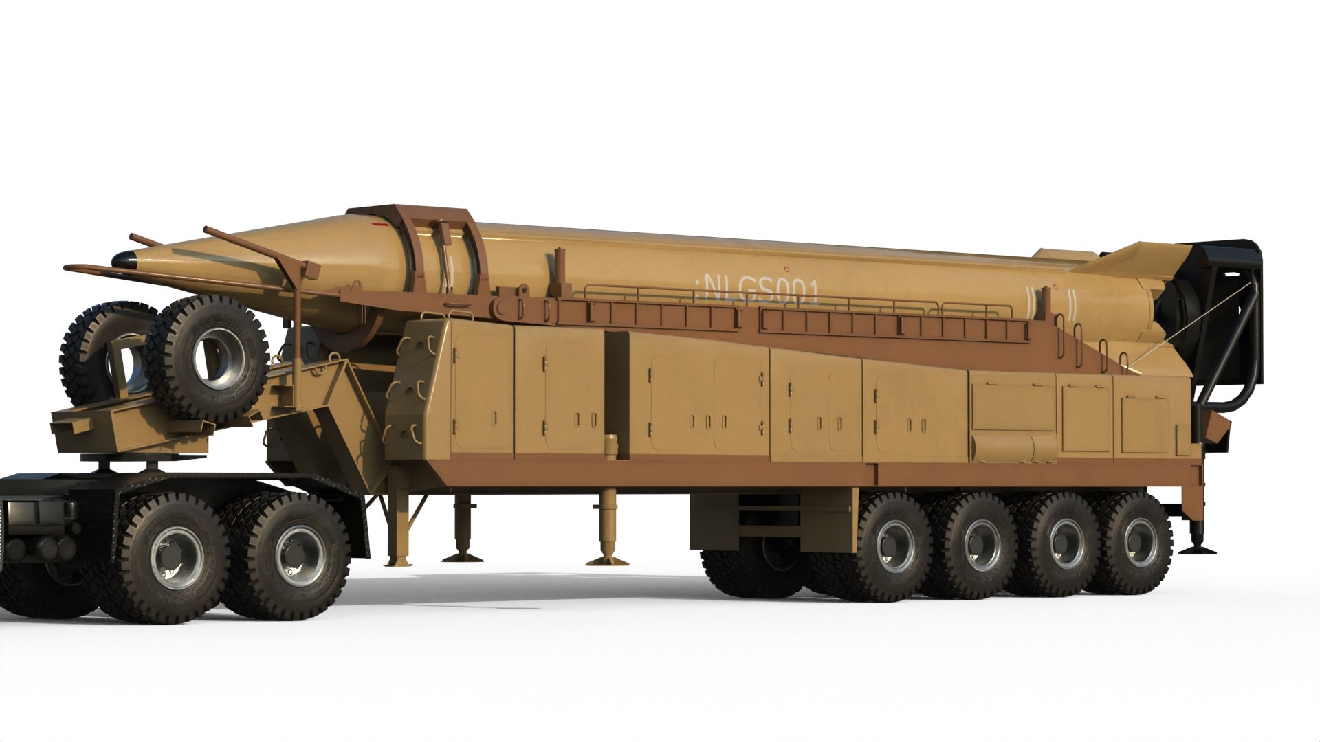 3D Model Iranian Ballistic Missile Shahab-3 - TurboSquid 2423007