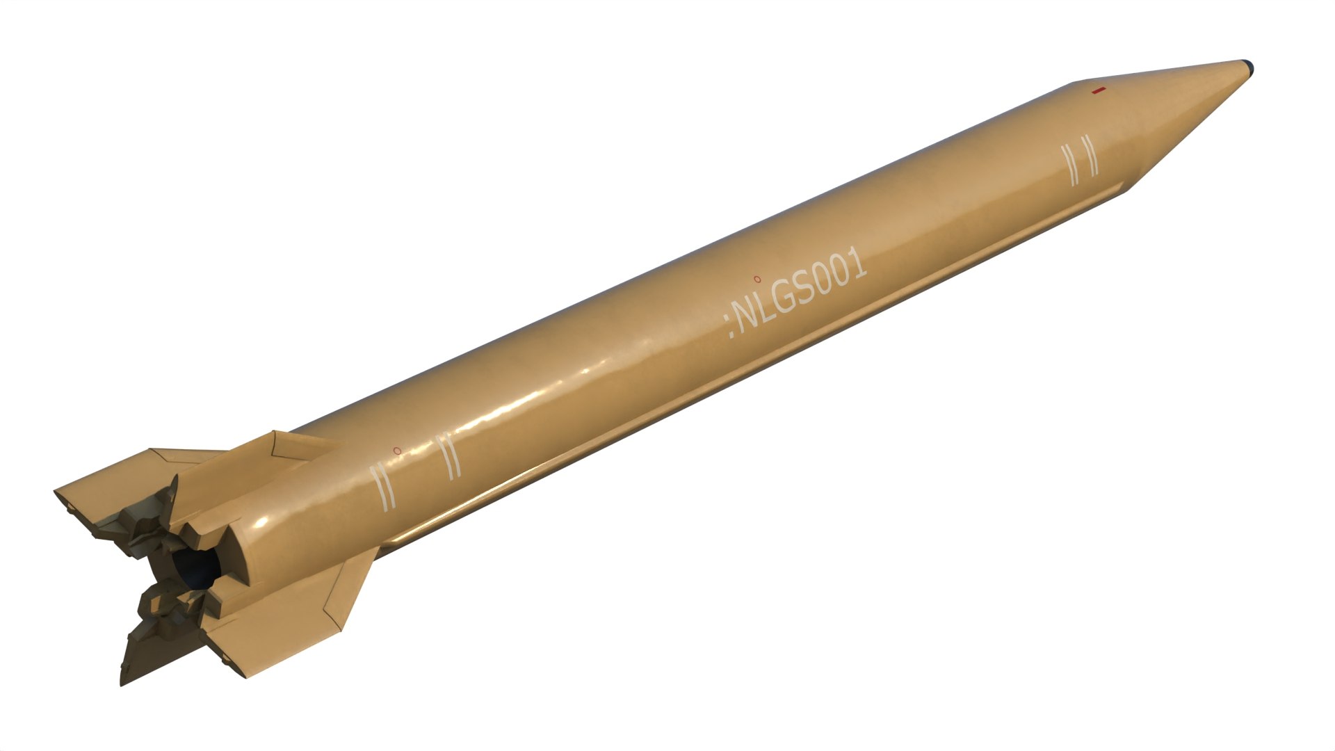 3D Model Iranian Ballistic Missile Shahab-3 - TurboSquid 2423007