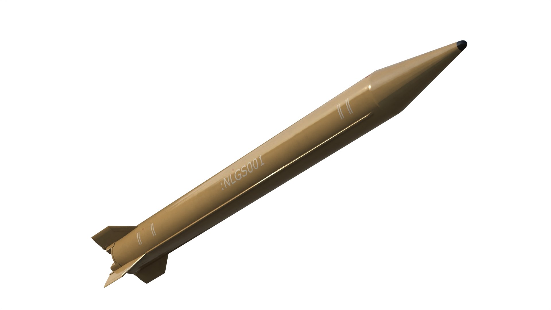 3D Model Iranian Ballistic Missile Shahab-3 - TurboSquid 2423007