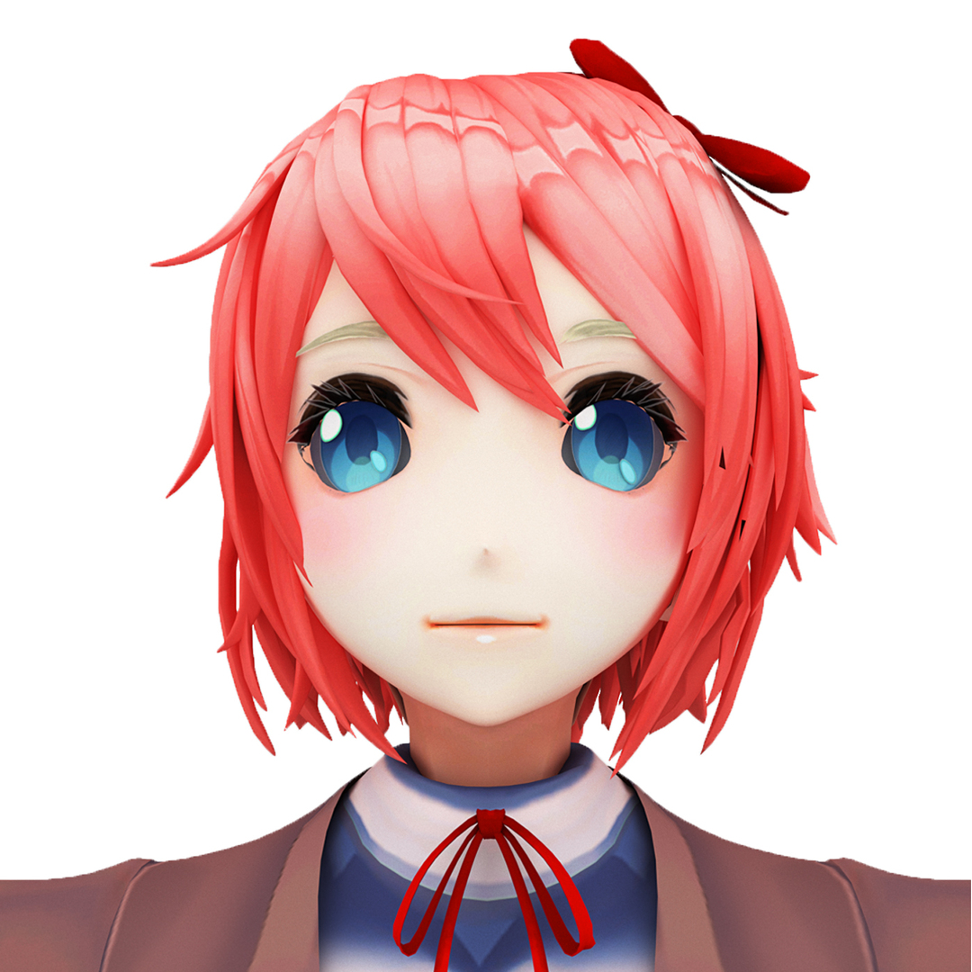 3D Japanese girl sayori - TurboSquid 1795546