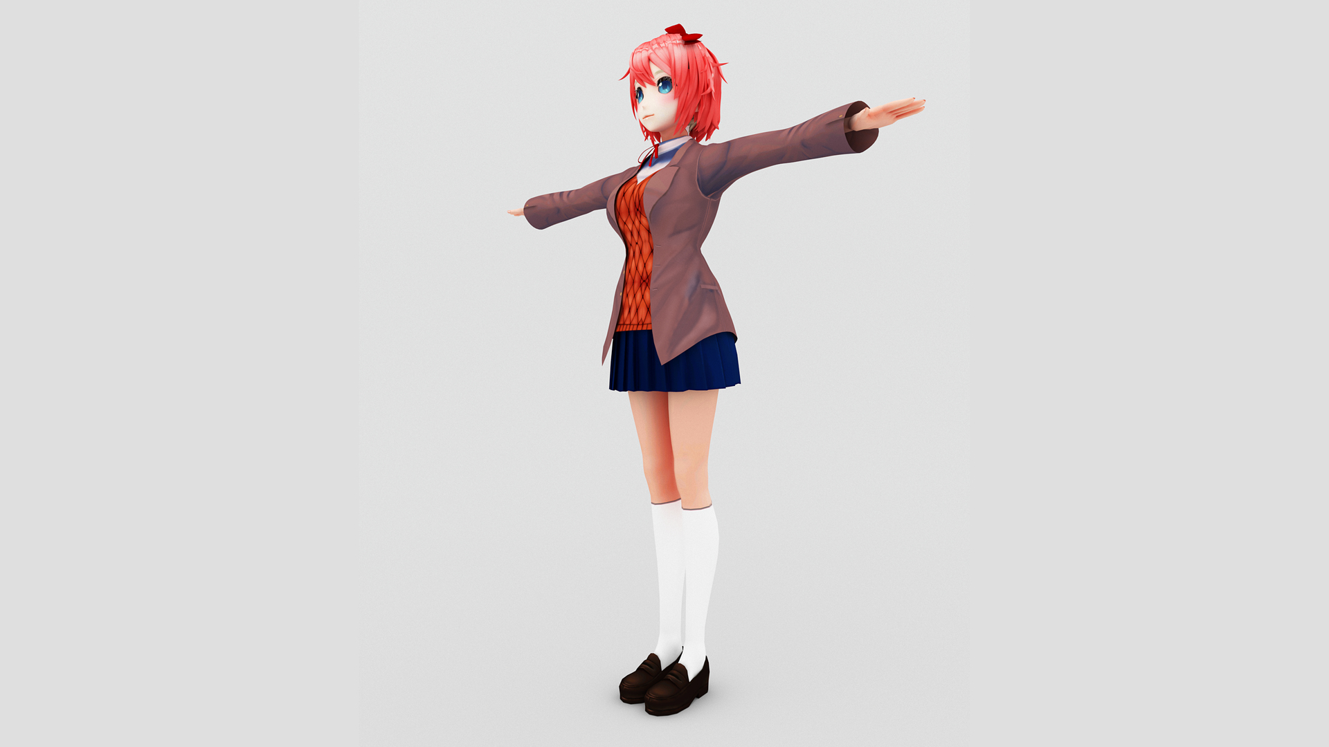 3D Japanese girl sayori - TurboSquid 1795546