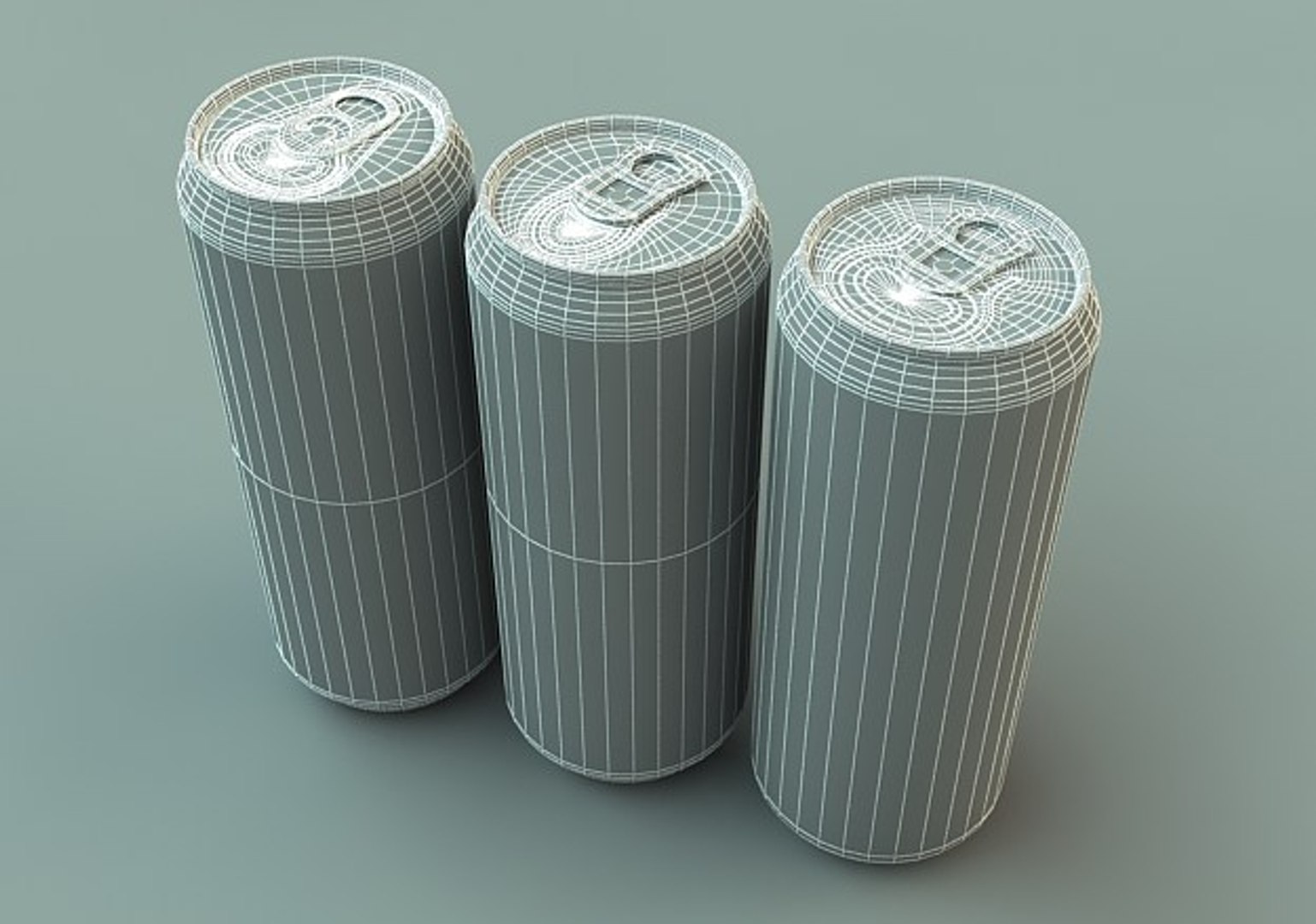 3d model beer cans