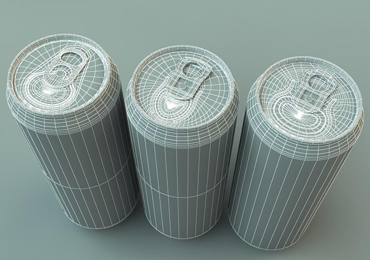 3d model beer cans