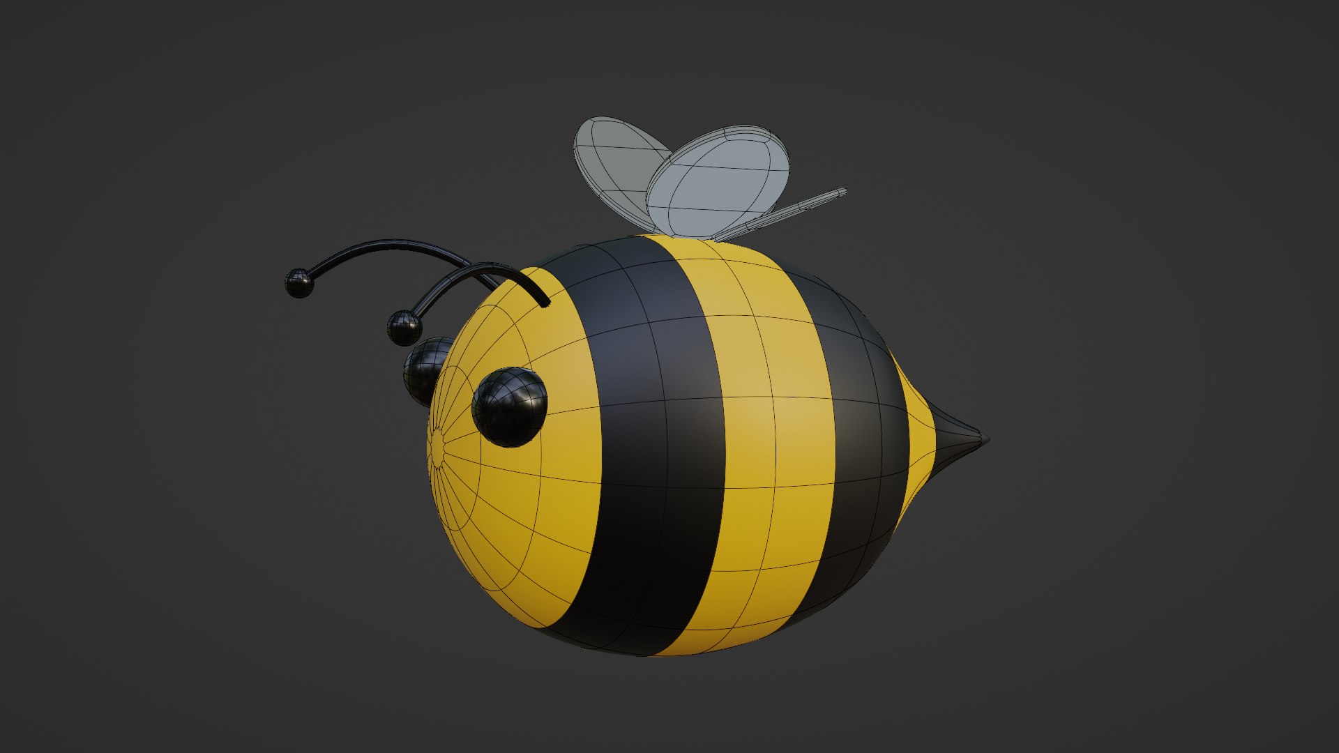 Cute Honey Bee 3D - TurboSquid 2141777