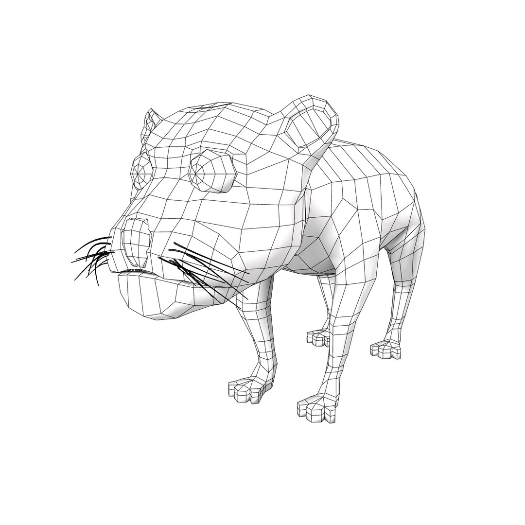 Black Puma Rigged 3d Max