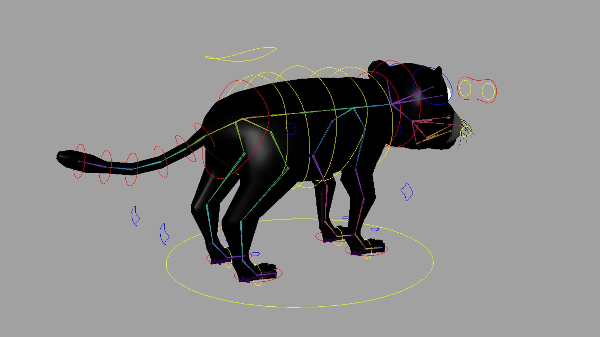 Black Puma Rigged 3d Max