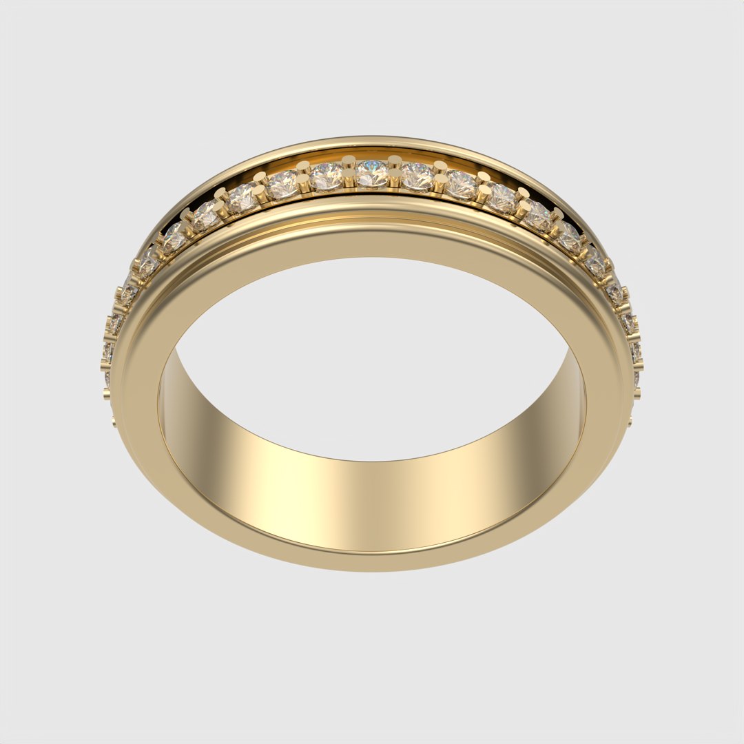 3D Rotating Center Band Ring JDBCo - TurboSquid 2343883