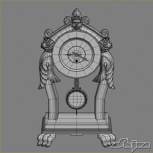 old table clock animation ma