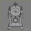 Old Table Clock Animation Ma