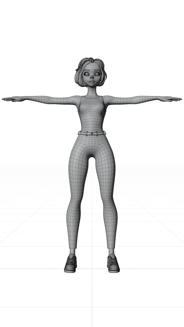 Serena Blender Rig 3D Model - TurboSquid 2350356