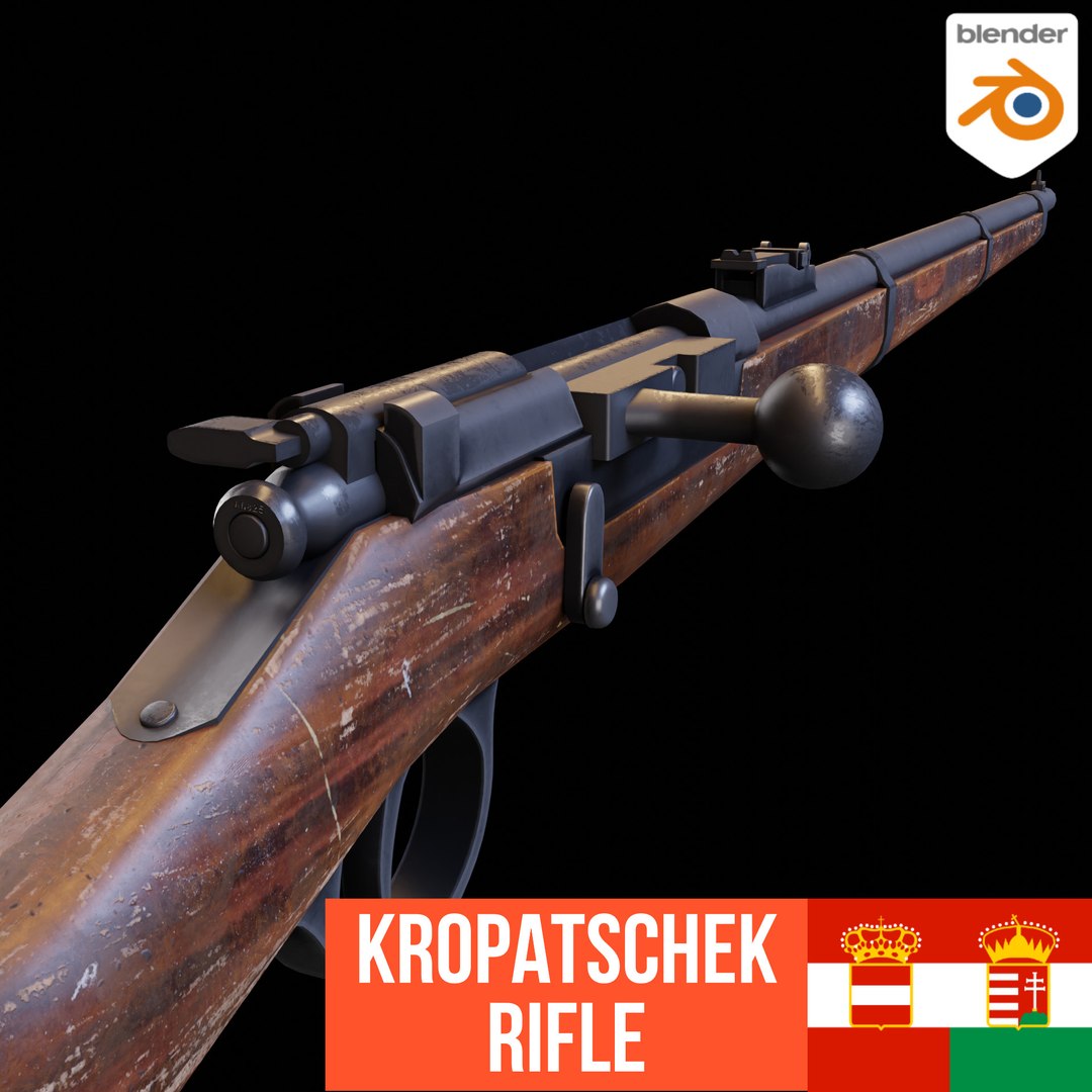 3D Kropatschek Rifle - TurboSquid 1950134