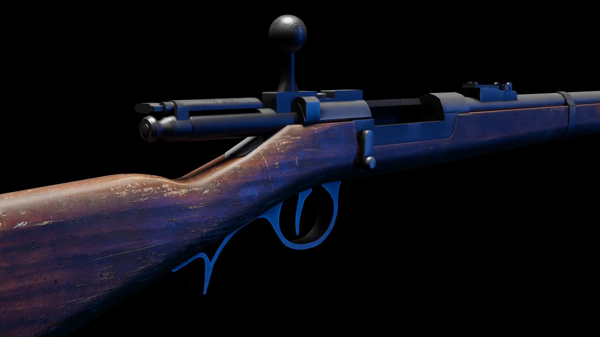 3D Kropatschek Rifle - TurboSquid 1950134