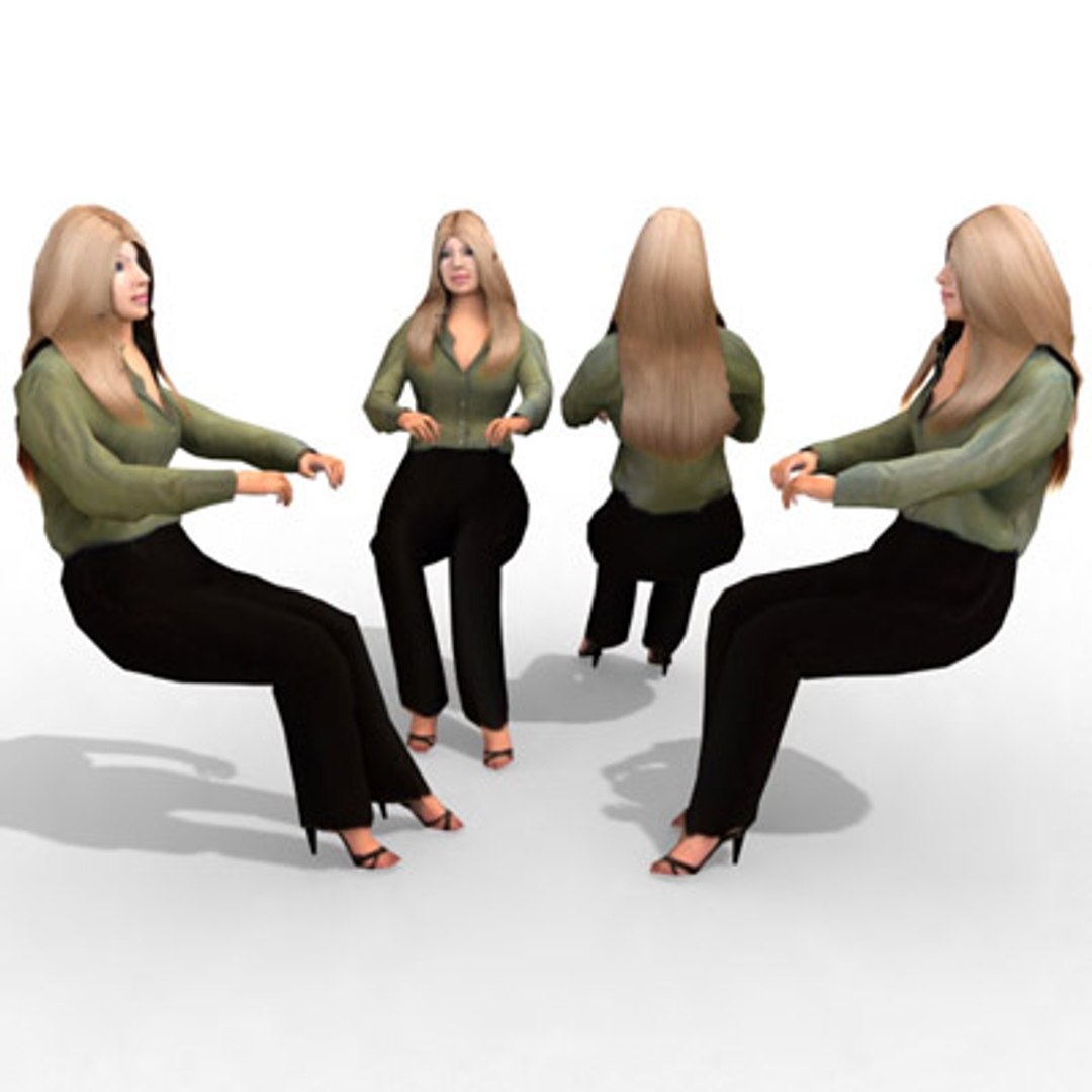 - Business Female 3d Model