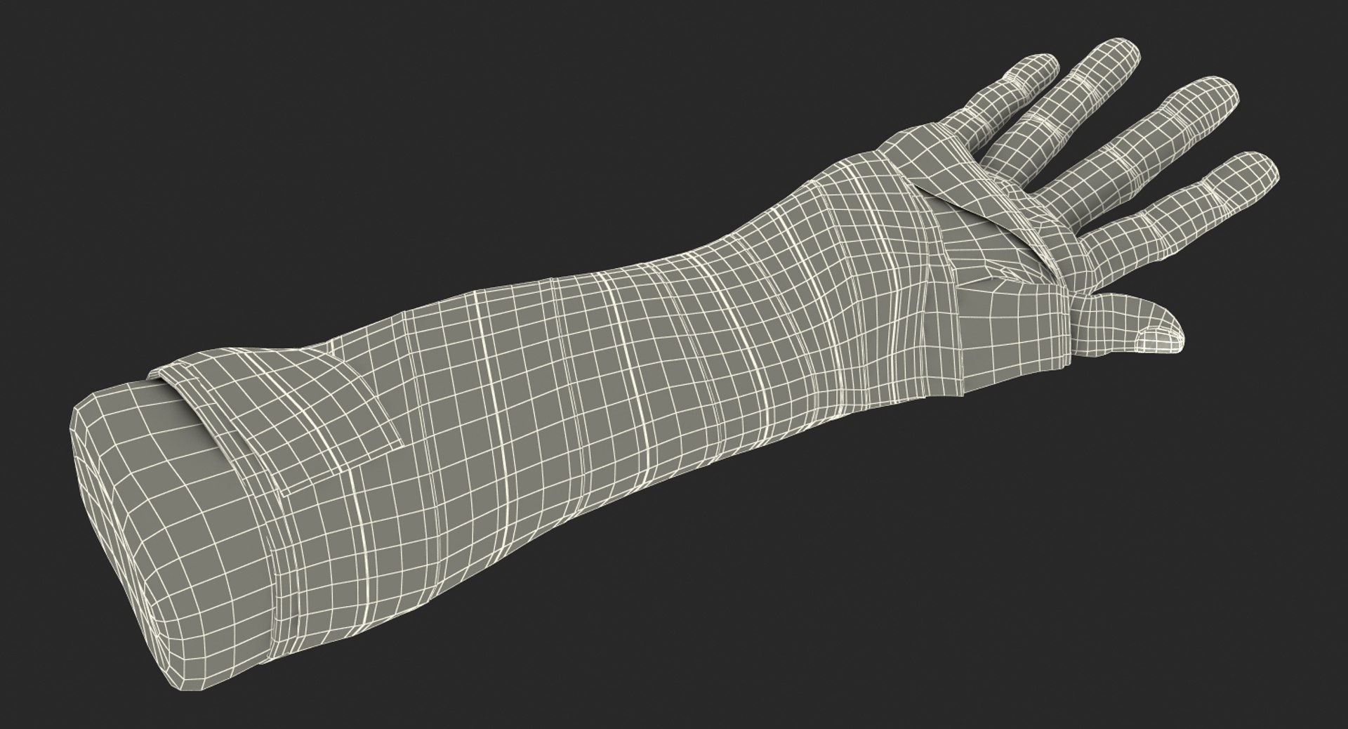 Fiberglass Cast Wrist Model - TurboSquid 1230113