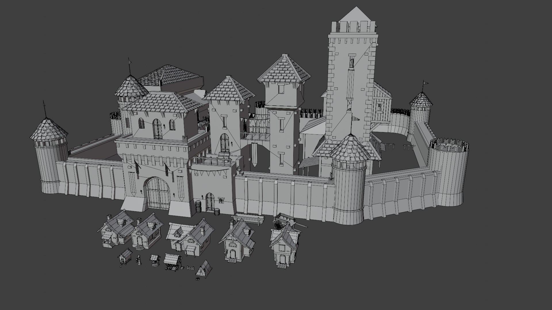 3D castel - TurboSquid 1677586