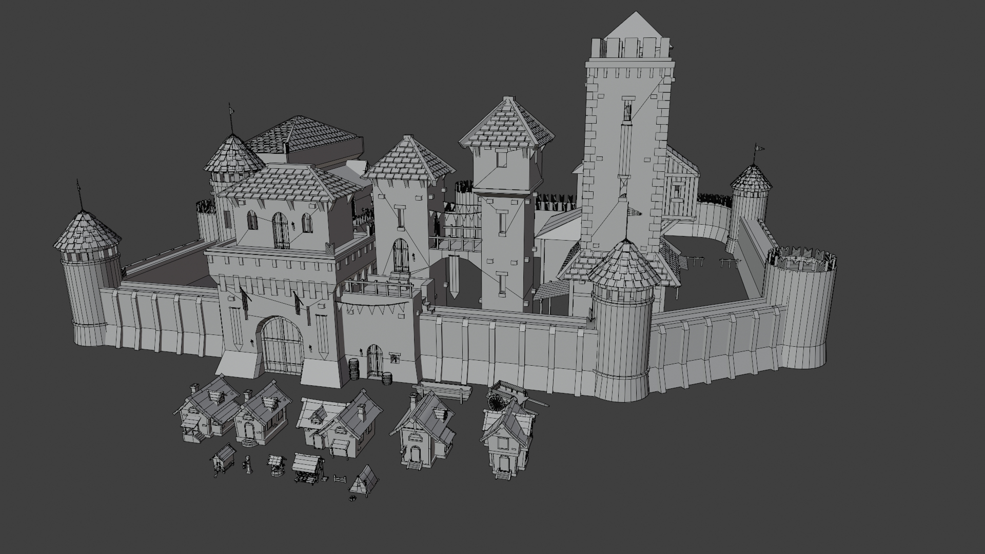3D castel - TurboSquid 1677586
