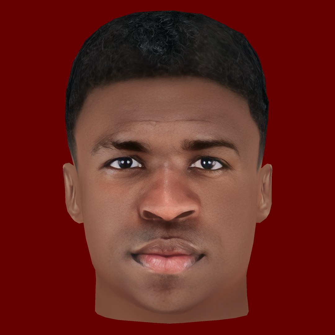 3D Vinicius Junior Head - Low Poly Head For Game - TurboSquid 2204720