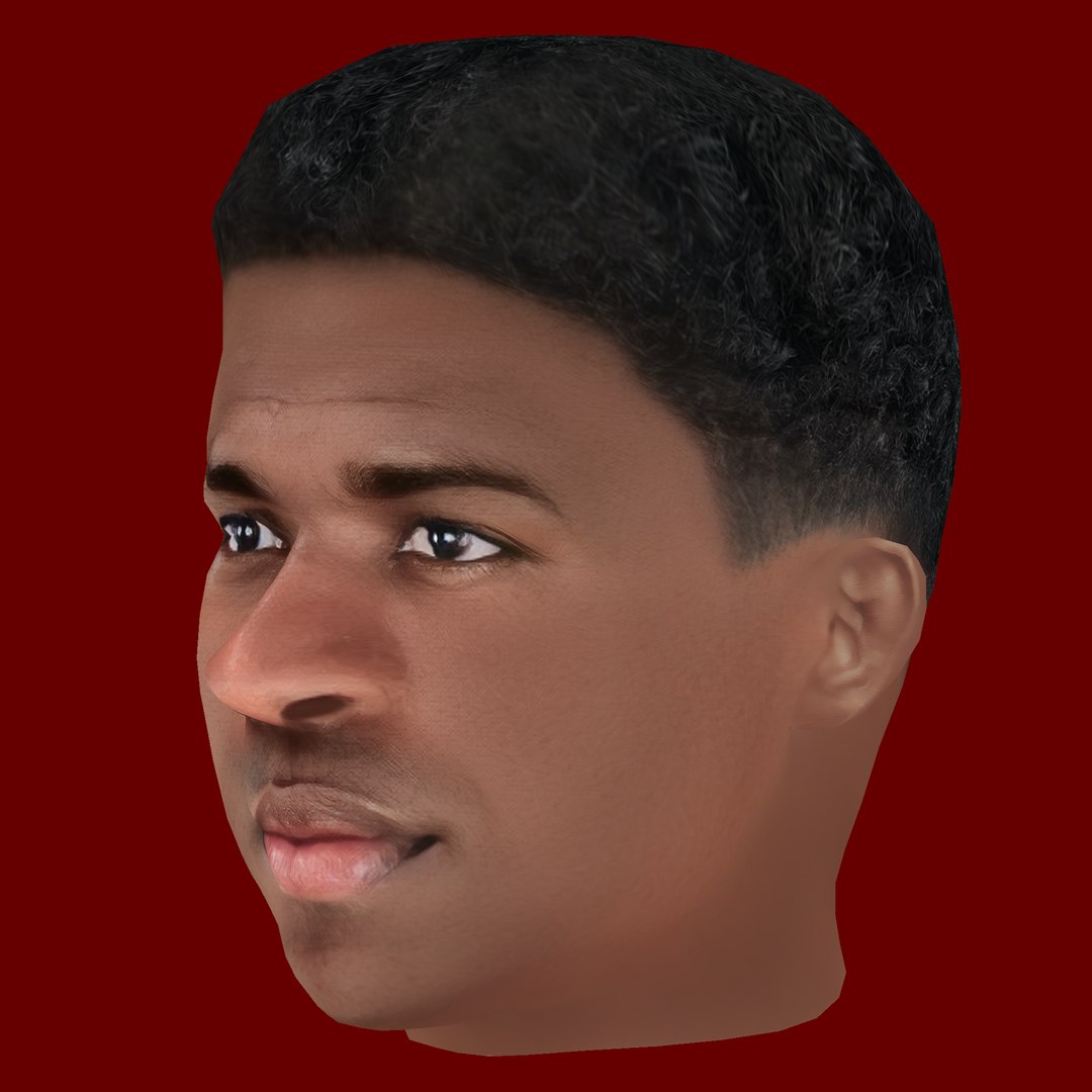 3D Vinicius Junior Head - Low Poly Head For Game - TurboSquid 2204720