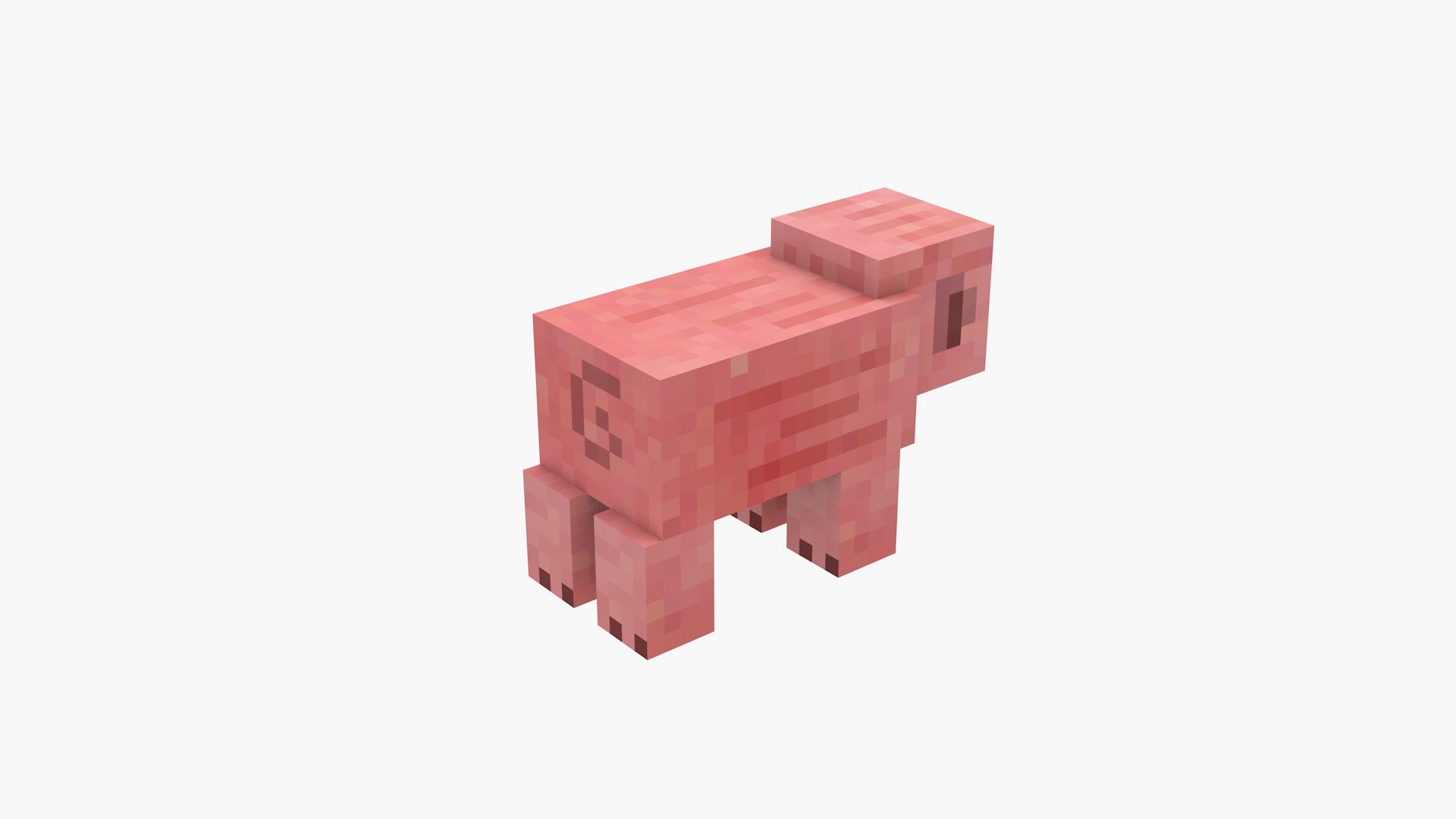 3D Model Pig Minecraft - TurboSquid 2364683