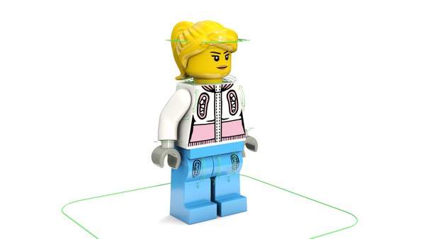 modelo 3d Minifigura LEGO de una adolescente armada - TurboSquid 2274989