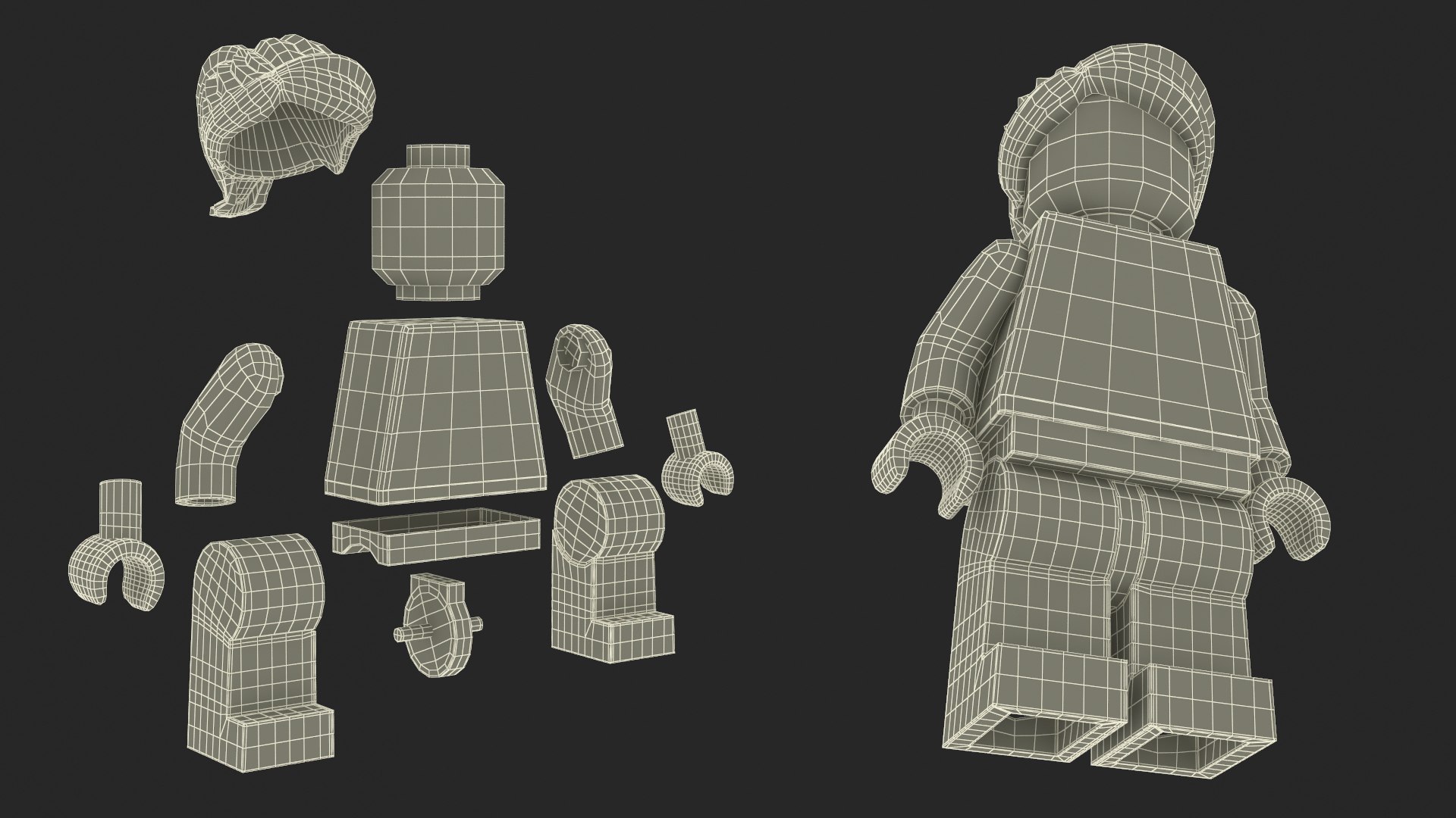 3D Model Minifigure LEGO Teenager Girl Rigged - TurboSquid 2274989