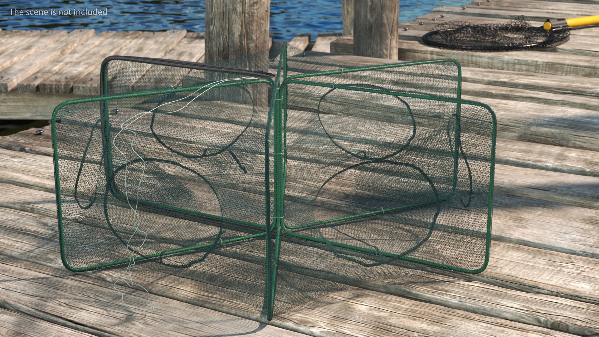 Fishing Net Cage Crab Catcher With 6 Entrances 3D Model - TurboSquid ...