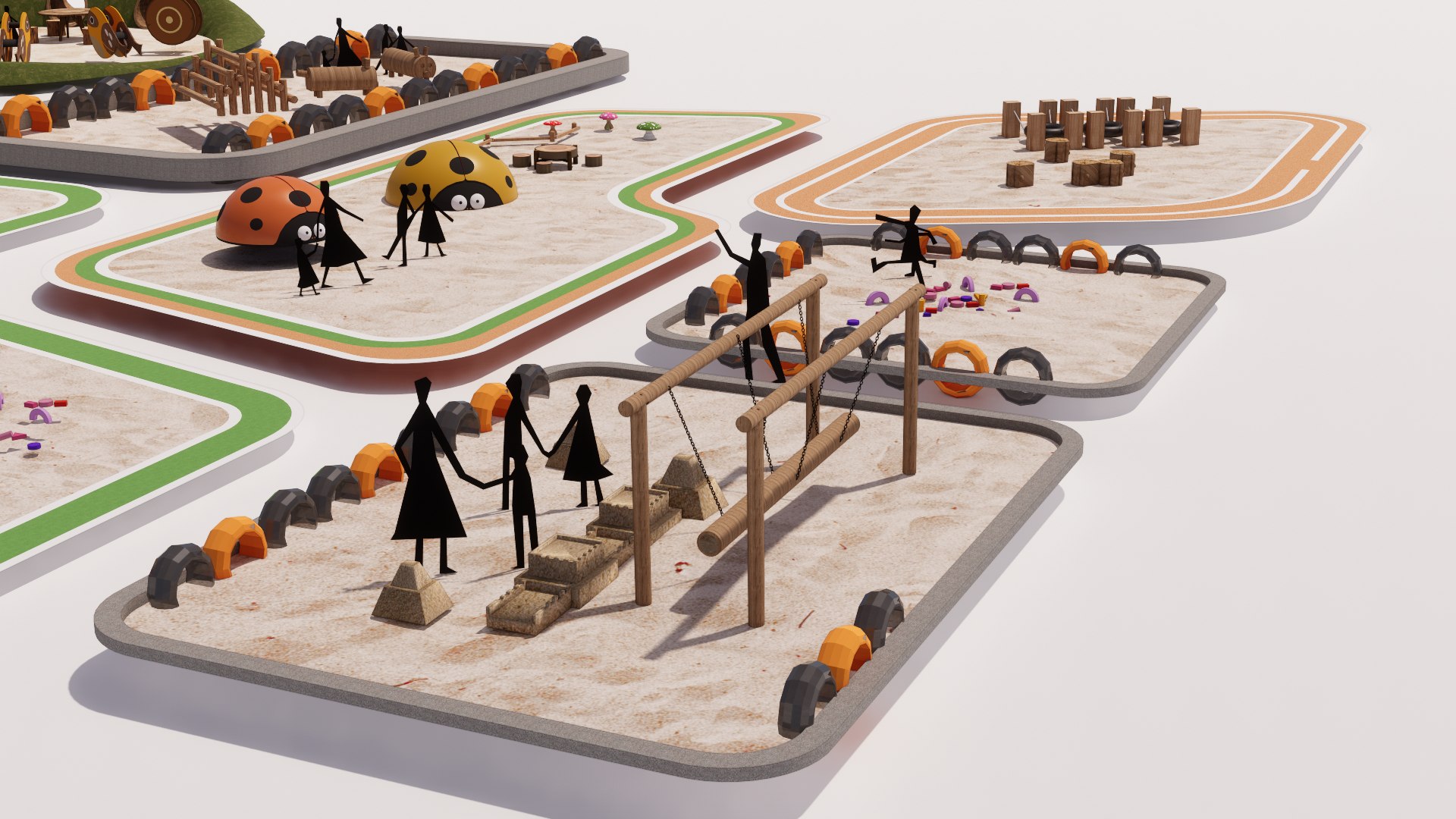 3D Sandbox Set For Playground-A2 Model - TurboSquid 2138920