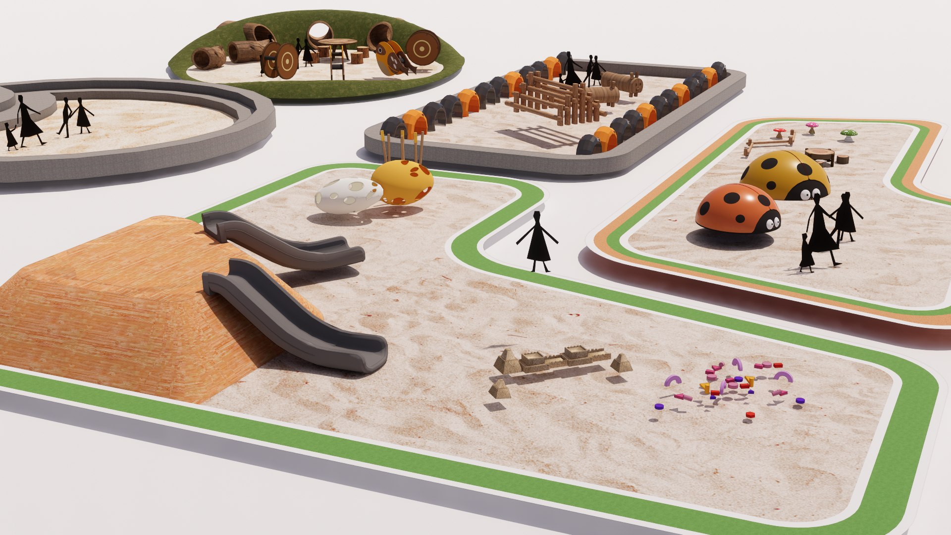 3D Sandbox Set For Playground-A2 Model - TurboSquid 2138920