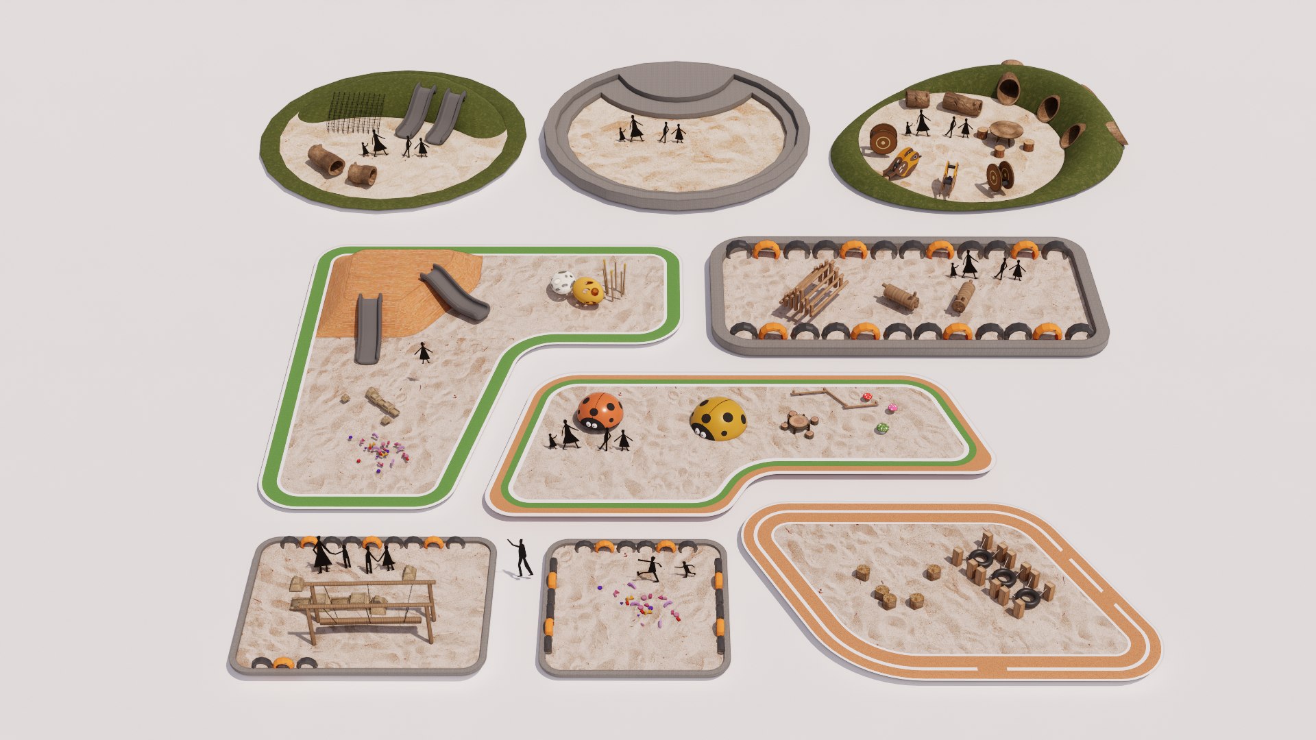 3D Sandbox Set For Playground-A2 Model - TurboSquid 2138920