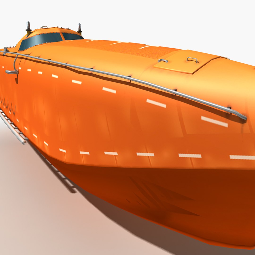3d Lifeboat 2 Model