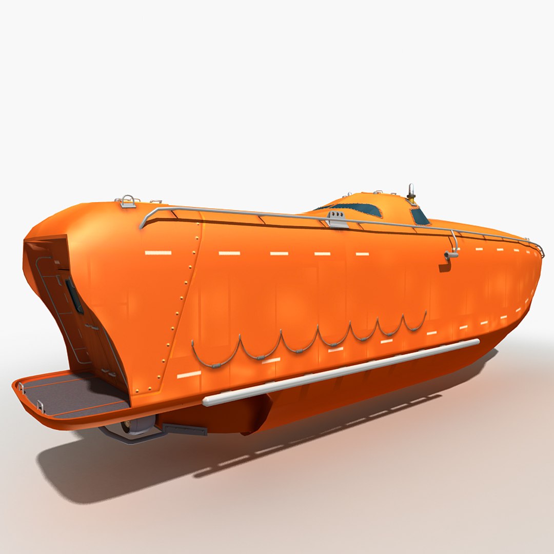 3d Lifeboat 2 Model