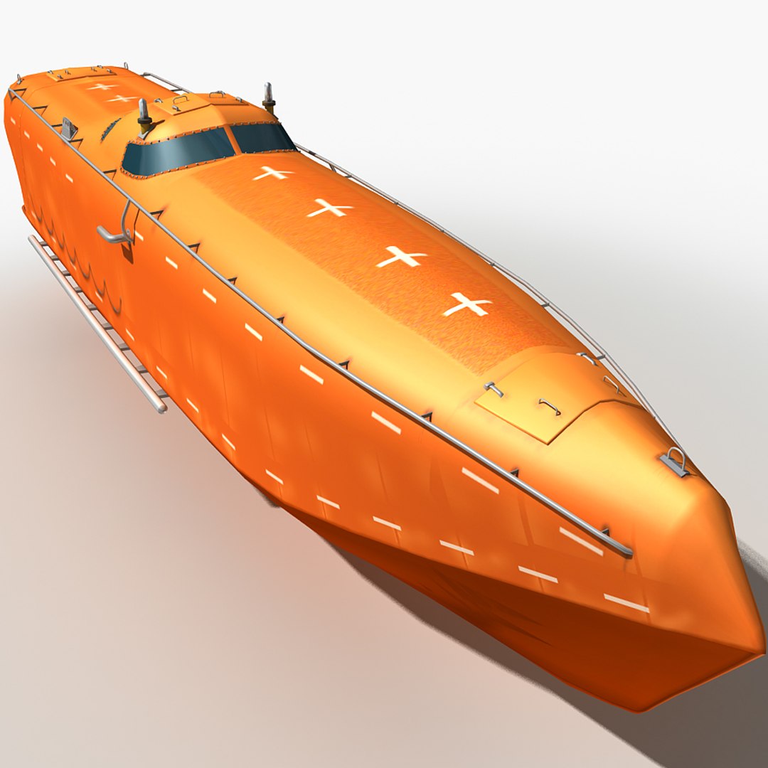 3d Lifeboat 2 Model