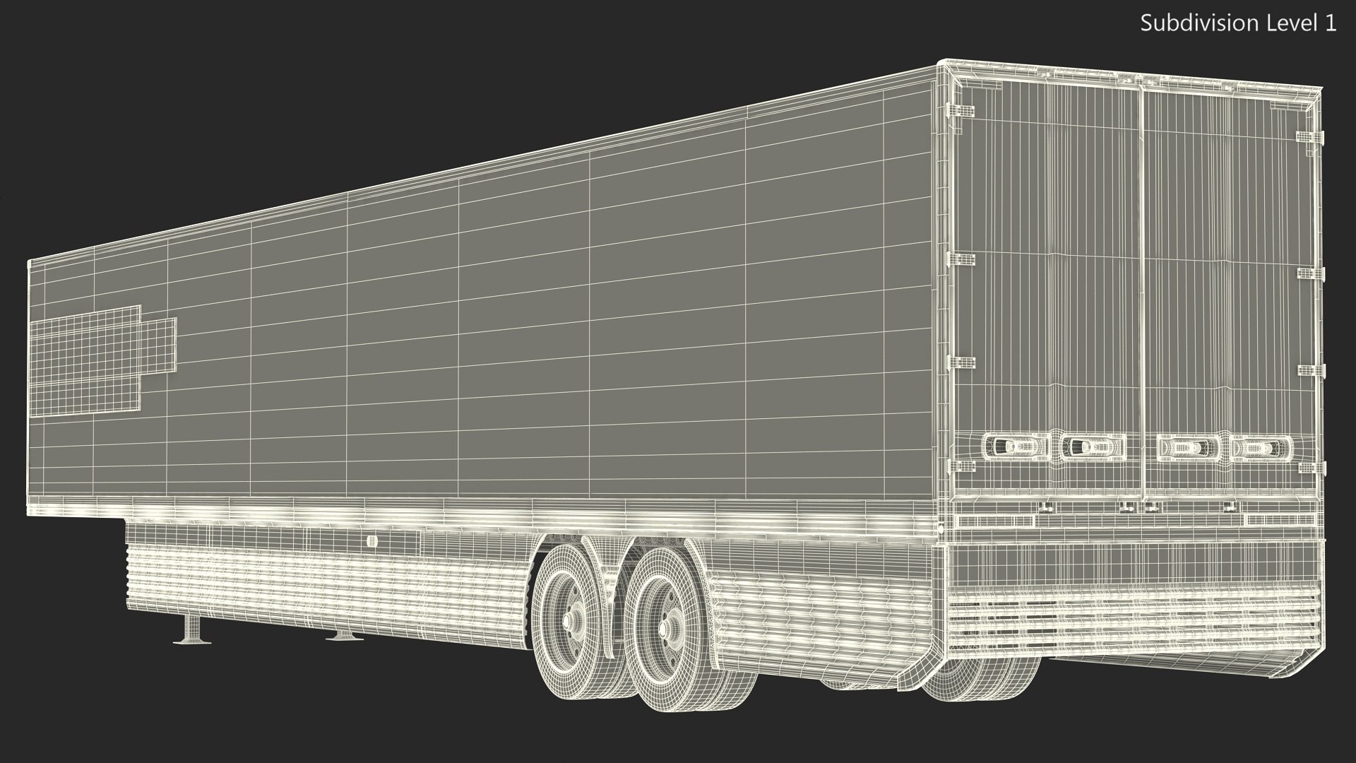 3D Hyundai HDC-6 Cargo Trailer - TurboSquid 2164094