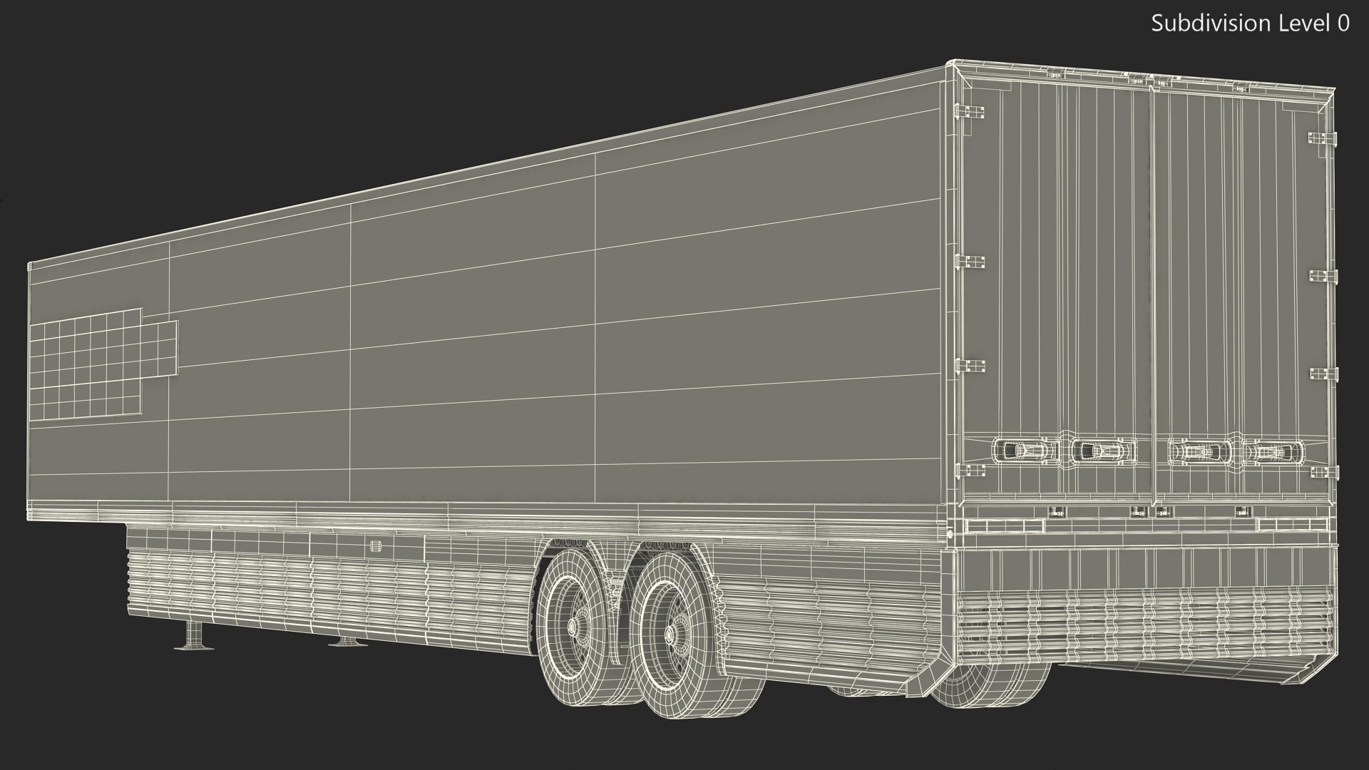 3D Hyundai HDC-6 Cargo Trailer - TurboSquid 2164094