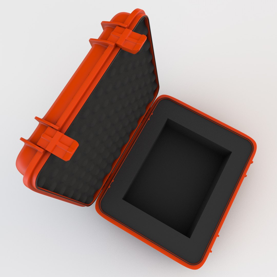 Pelican Case Open 3d C4d