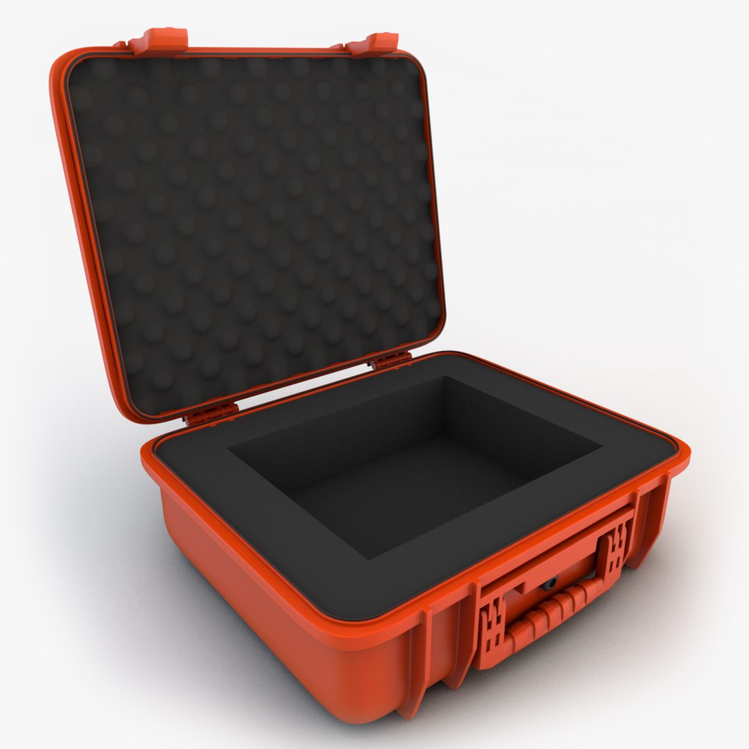 Pelican Case Open 3d C4d
