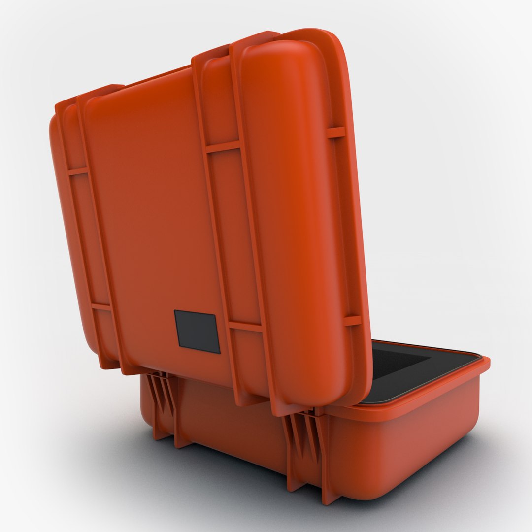 Pelican Case Open 3d C4d
