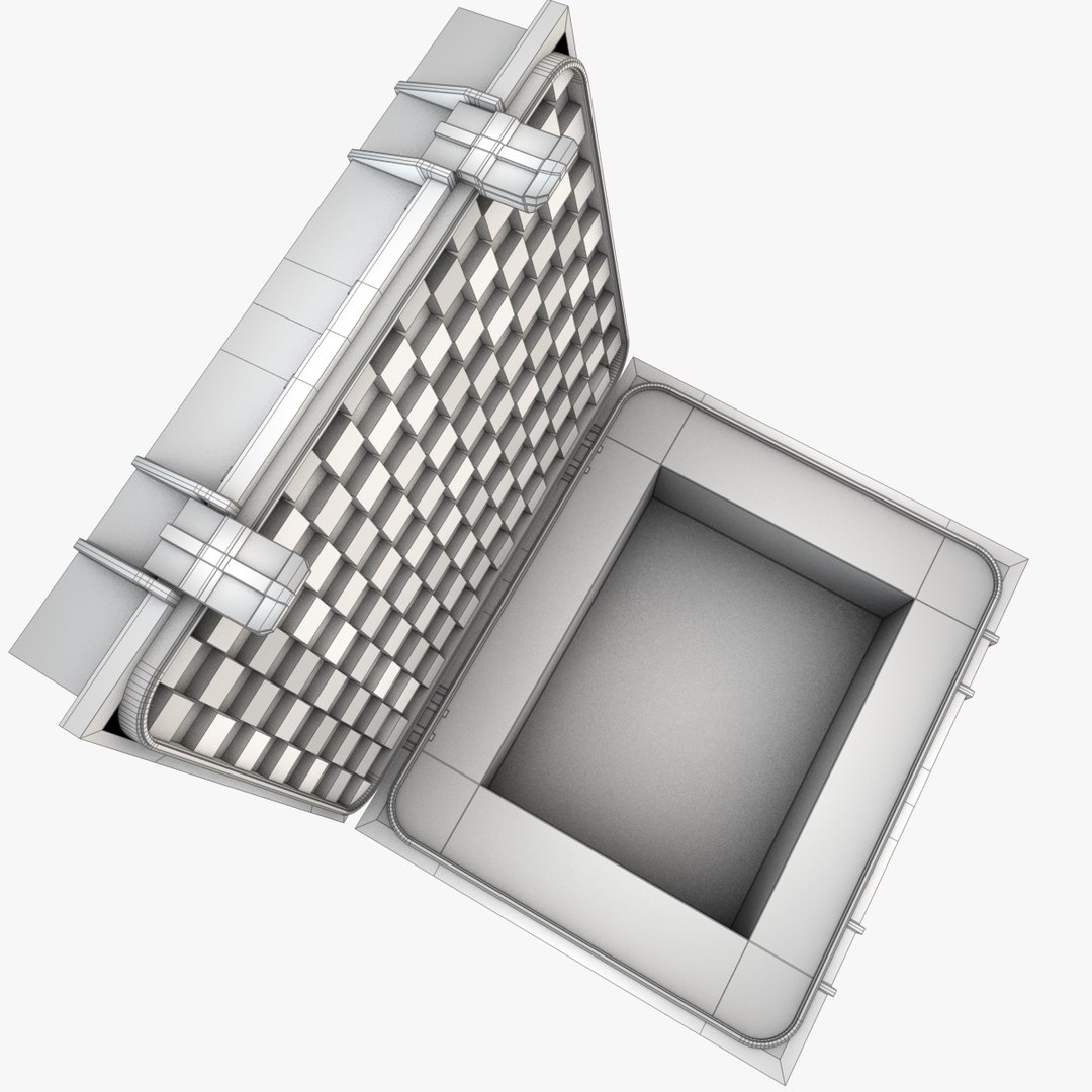 Pelican Case Open 3d C4d