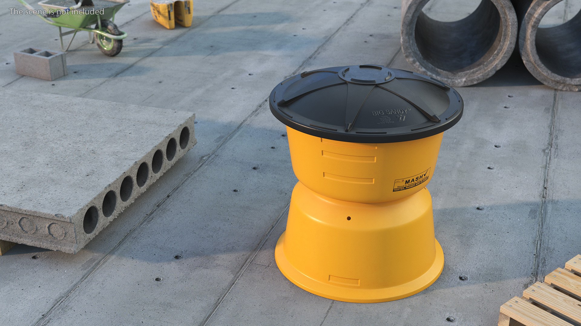 Impact Attenuator Combination Barrel 3D - TurboSquid 2226135