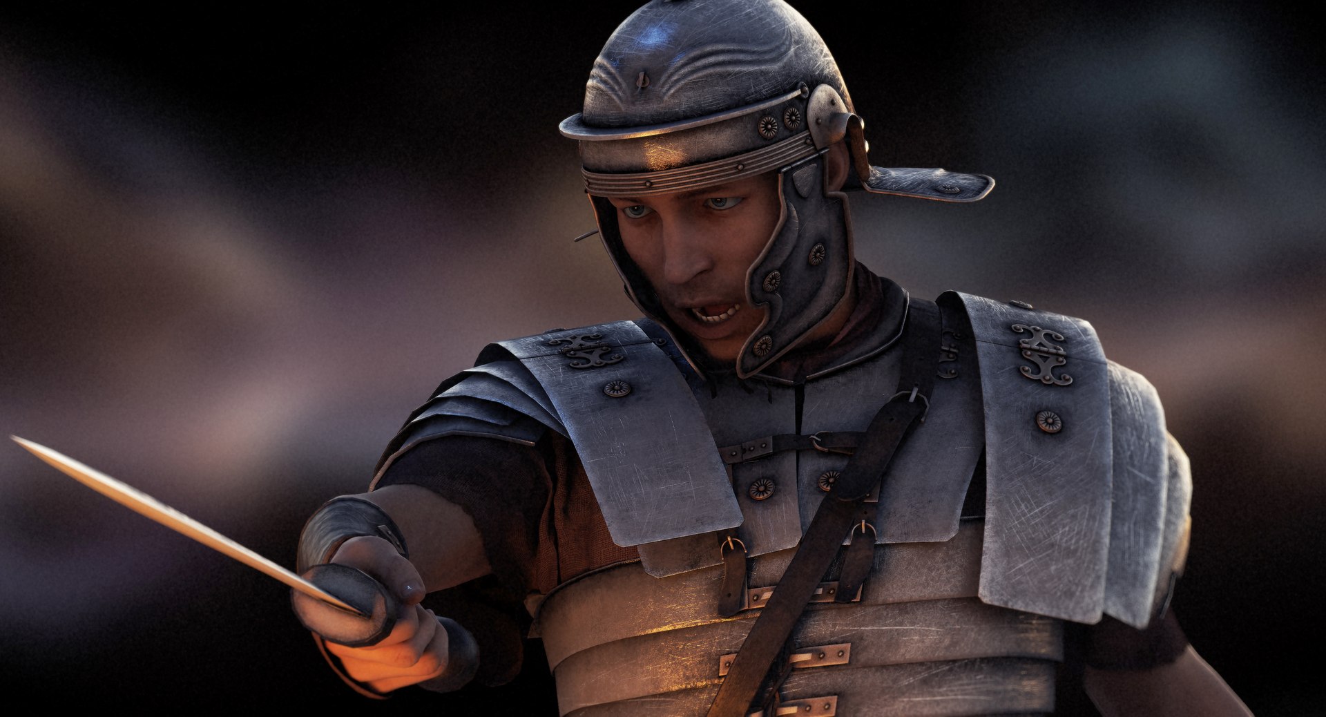 3d Model Realistic Roman Soldier