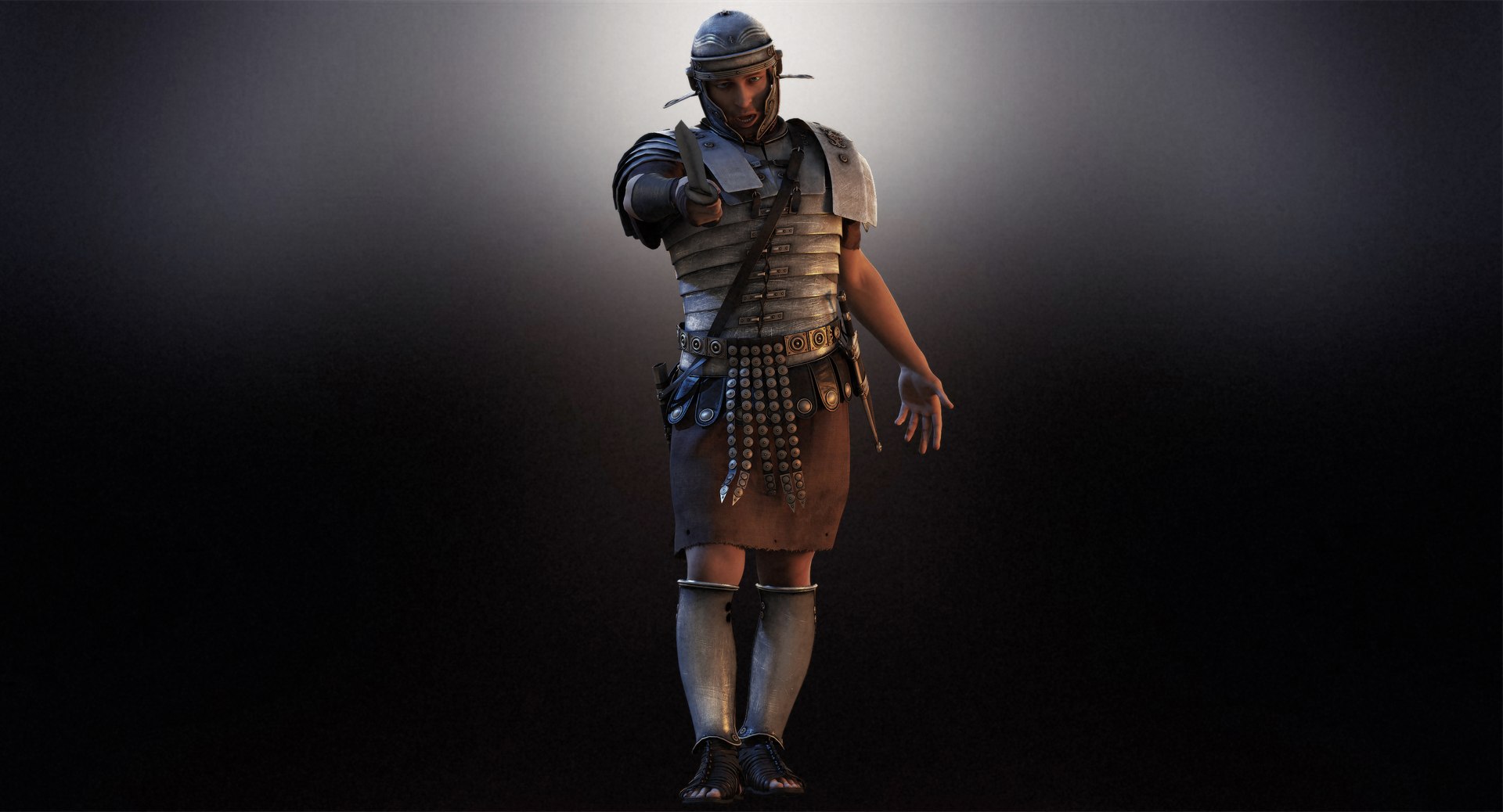 3d Model Realistic Roman Soldier