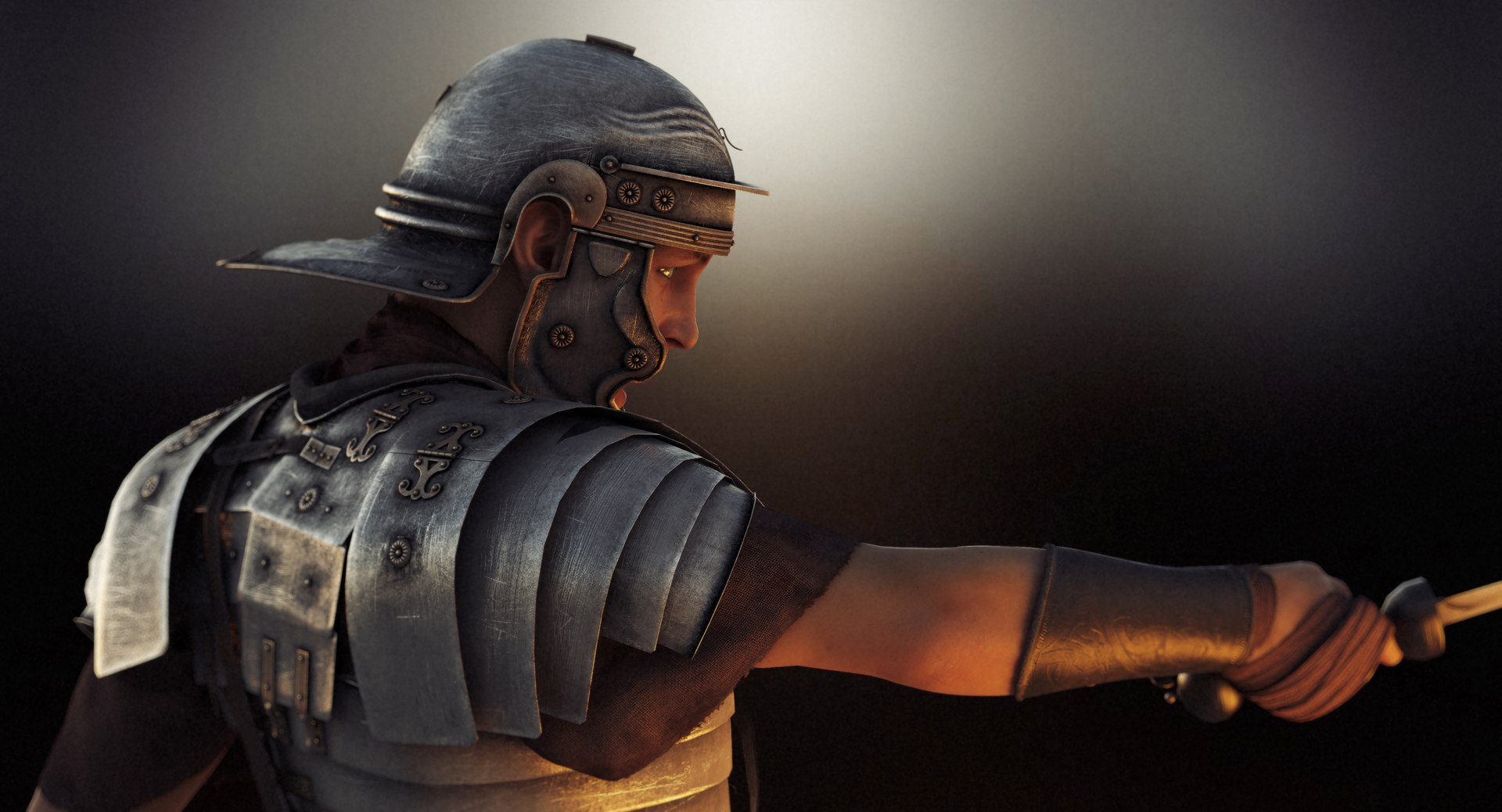 3d Model Realistic Roman Soldier