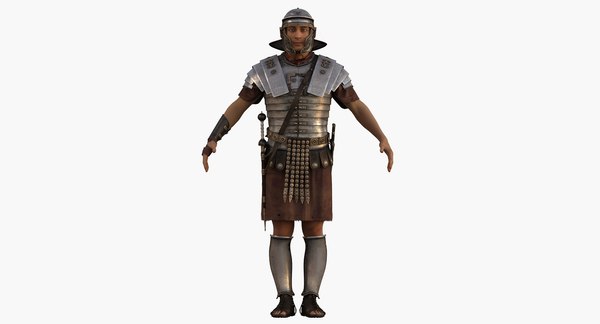 3d model realistic roman soldier